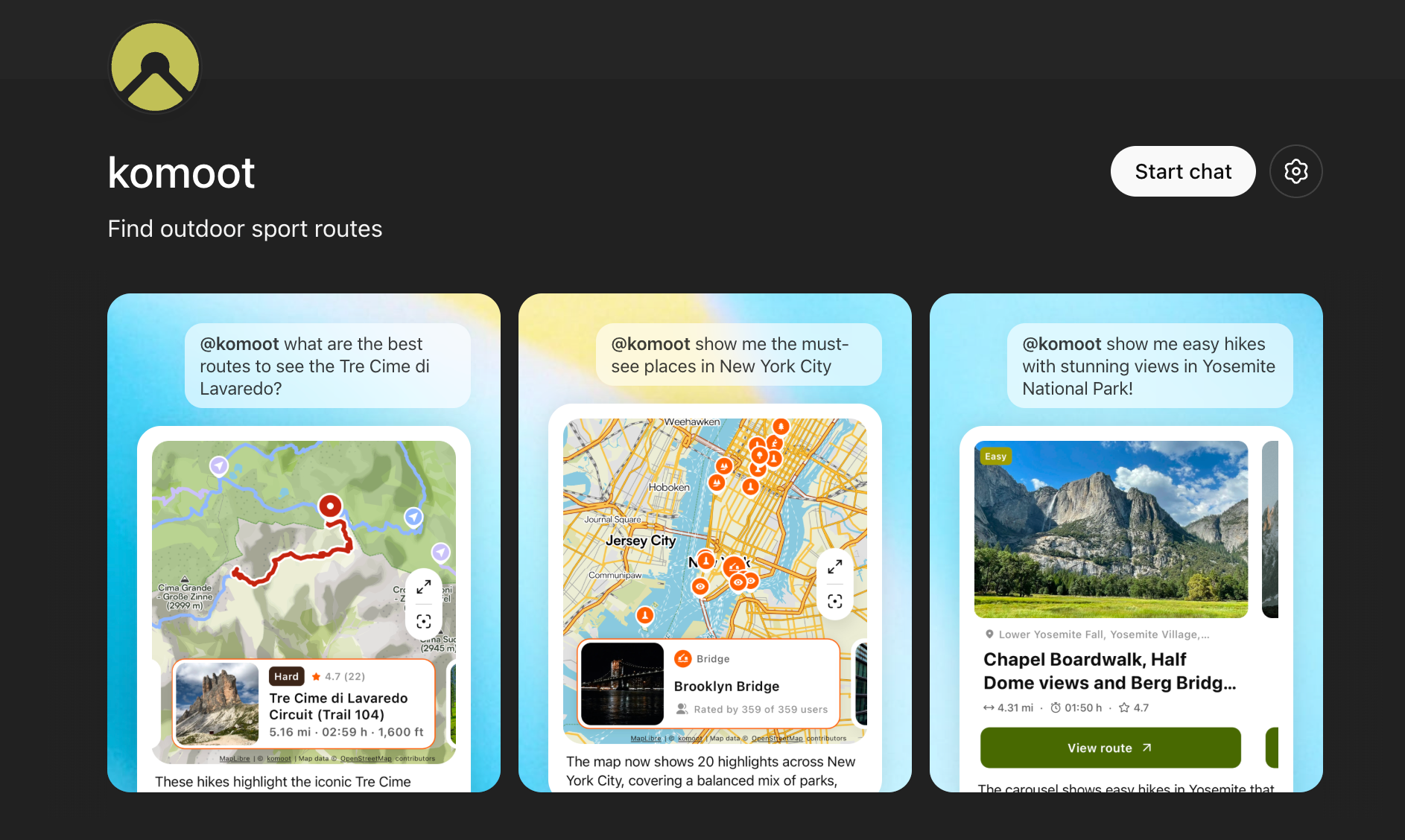 Komoot wants you to plan your next route in ChatGPT