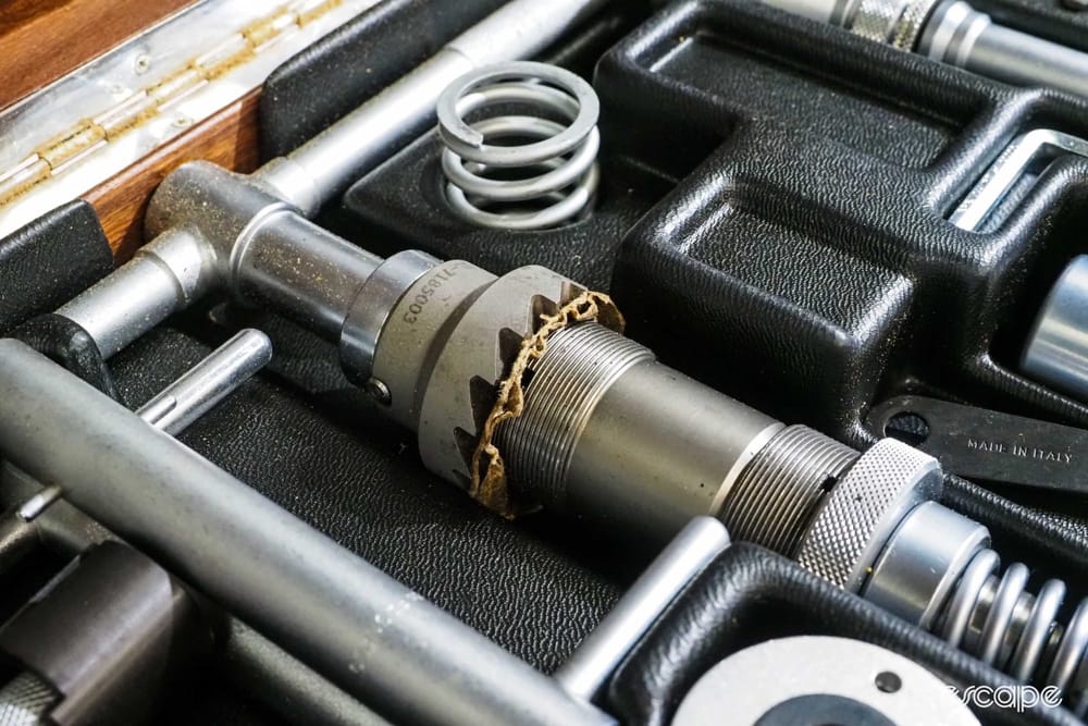 Campagnolo’s tool kit is the stuff of cycling folklore