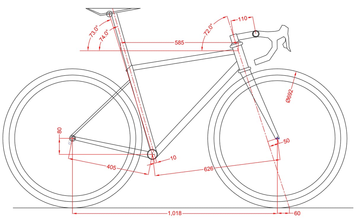 Rethinking road race bike geometry for modern fit trends
