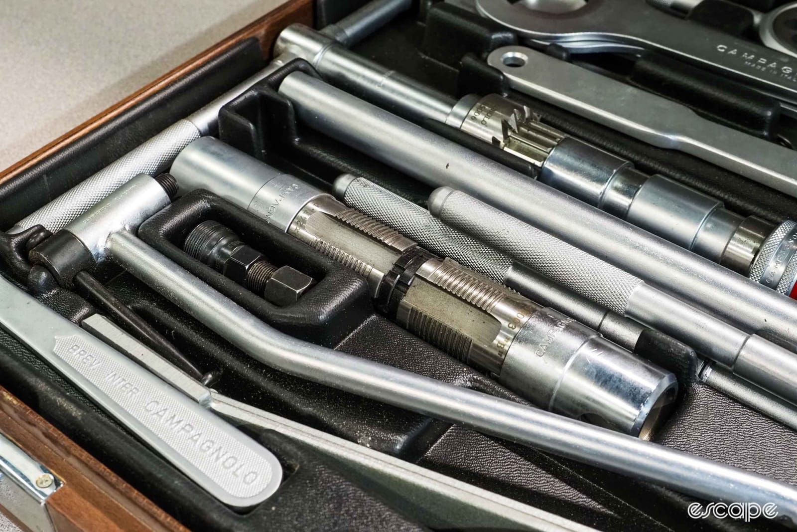 Campagnolo’s tool kit is the stuff of cycling folklore